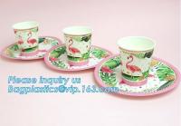 China 6 Inch Custom Printed Happy Birthday Disposable Paper Plates 100% Biodegradable Compostable 250gsm for sale