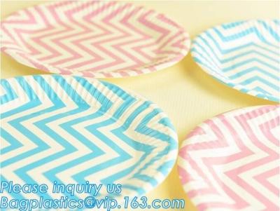 China Custom Birthday Party Paper Plates 250-400gsm Ivory Cardboard Hot Stamp Silver Foil Disposable Plates for sale