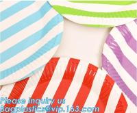 China Custom Birthday Party Paper Plates 250-400gsm Ivory Cardboard Hot Stamp Silver Foil Disposable Plates for sale