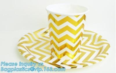 China Custom Printed Biodegradable Paper Plates 250-400gsm Eco Friendly Disposable Dinnerware for Party Wedding for sale