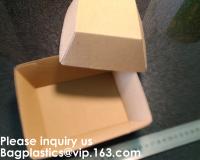 China Kraft Paper Burger Box Corrugated Hamburger Box 8oz 12oz 16oz 26oz 32oz Food Packaging for sale