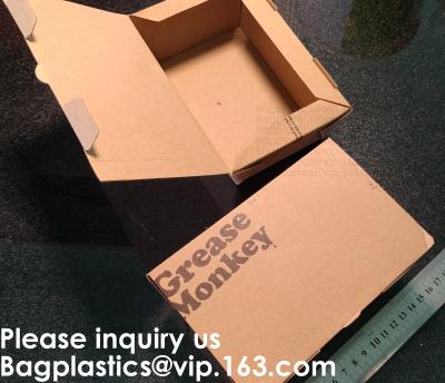 China Disposable F Flute Corrugated Kraft Paper Food Tray for Hot Dog Burger Fries Triangle Packaging Box Custom Size for sale