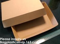China Disposable F Flute Corrugated Kraft Paper Food Tray for Hot Dog Burger Fries Triangle Packaging Box Custom Size for sale
