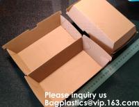 China Disposable F Flute Corrugated Kraft Paper Food Tray for Hot Dog Burger Fries Triangle Packaging Box Custom Size for sale