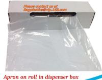 China Disposable HDPE Plastic Apron 70x120cm Embossed Smooth Food Grade Kitchen Apron for sale