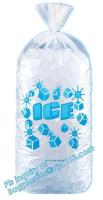 China LDPE Disposable Plastic Drawstring Ice Bags 10 lb Food Grade Heavy Duty Reusable for sale