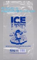 China Compostable Custom Drawstring Ice Bags 20 lb Food Grade LDPE Plastic on Roll for Industrial Use for sale