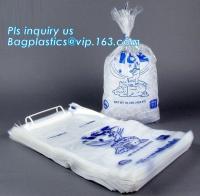 China Disposable Ice Bags 20 lb Drawstring Ice Bags Heavy Duty 2.25 mil LDPE Ice Packs for sale