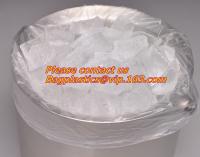 China LDPE Drawstring Ice Cube Bag 2.25 Mil 20 lb Heavy Duty Plastic Pouch for Storage for sale