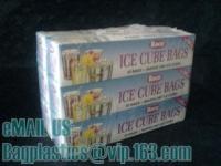 China Disposable Plastic Ice Lolly Bags 192 Cubes Self Sealing Valve for Freezer Storage for sale