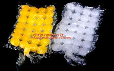China LDPE Plastic Disposable Ice Cube Bag 192 Count Self Sealing Valve for sale