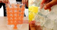 China Food Grade PE Ice Cube Bag 192 Cubes Non Toxic Disposable Plastic Ice Bag for Freezer for sale