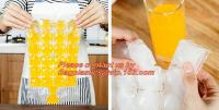 China Food Grade LDPE Disposable Ice Cube Bag 192 Cubes Self-Seal for Freezer Storage for sale