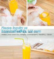 China Disposable Ice Cube Tray Mold Self-Sealing Plastic Bag for 192 Ice Cubes 2.25 Mil Thick for sale