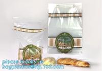 China Customizable Wicket Food Bag 200mm x 580mm PE Plastic Reusable Transparent Packaging for sale
