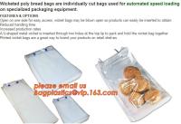 China FDA Approved Food Grade Custom Logo Clear 30 Micron Wicketted PE Bags for Bread Micro-Perforated Plastic Bag for sale