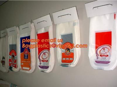 China Custom PE Wicket Food Bag 50-180 Micron Side Sealed Reclosable Plastic Packaging for sale