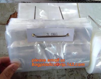 China Custom Polyethylene Wicket Food Bag with Card Header 50-180 Micron Thickness for sale