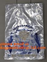 China Custom Polyethylene Wicket Food Bag with Card Header 50-180 Micron Thickness for sale