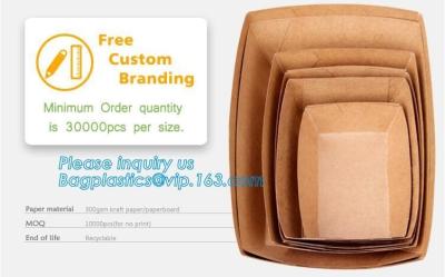 China Custom Kraft Paper Takeaway Salad Lunch Box Disposable Food Container 200gsm for sale