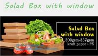 China Food Grade Kraft Corrugated Folding Lunch Box for Takeaway Fast Food Packaging 10pcs for sale