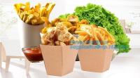China Custom Food Grade Kraft Cardboard Pizza Box for Takeaway Fast Food Packaging 10 Pcs for sale