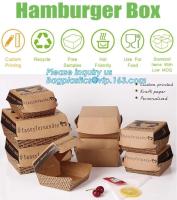 China Biodegradable Kraft Paper Food Box Disposable Lunch Box for Takeout 350gsm for sale