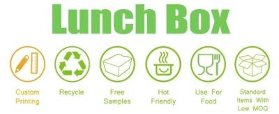 China Wholesale Custom Kraft Paper Disposable Bento Box 350gsm Food Grade Lunch Packaging for sale