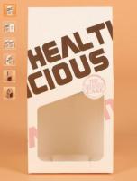 China Custom Printed Food Grade Kraft Paper Cake Box with Handles 300gsm Square Packaging for sale