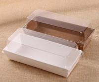 China Custom Corrugated Cardboard Cake Box with PVC Window Square Rose Box 8x8x4 Inch for sale