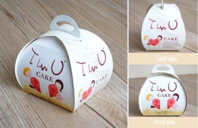 China Custom Printed Matt Lamination Art Paper Cake Box Wholesale 8x8x4 Inch Food Gift Container for sale
