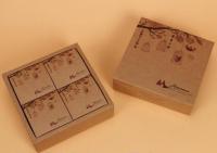 China Custom Luxury Soap Cardboard Packaging Box with Window for Shaving Shower Soap 100g for sale