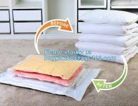 China Vacuum Compressed Storage Bag Set 80L Space Saving Travel Cube Bags for Clothes Bedding for sale