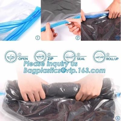 China Large Vacuum Storage Bags for Clothes Space Saving Bags 80x100cm Plastic Clothing Storage for sale