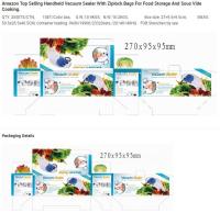 China Commercial Food Vacuum Sealer Bags 23x21cm 30x28cm PE PA Multilayer Storage Roll for Meat Vegetable Fruit for sale