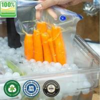 China Transparent Vacuum Sealer Storage Bags for Food 23x21cm 7c Thickness PE PA Laminated for sale