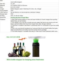 China Wine Bottle Vacuum Saver Sealer Preserver Pump with Wooden Head Cap Stopper Plastic Rubber Silicone for sale
