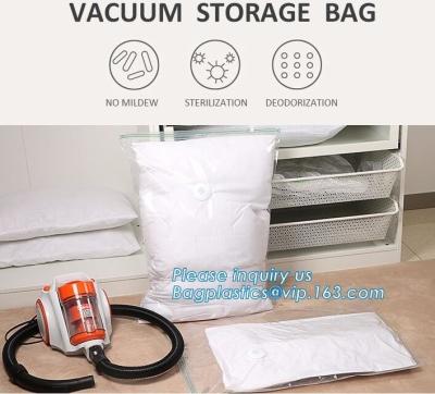 China Vacuum Storage Bags Set with Higher Capacity Tote and Roll Up Bags for Space Saving Organization for sale