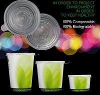 China BPI Certified PLA Compostable Coffee Cup Lids 90mm Eco Friendly Disposable Customizable for sale