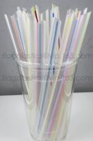 China Biodegradable Compost Plastic Drinking Straws 200mm Food Grade Eco Friendly for Juice Drink Promotion for sale