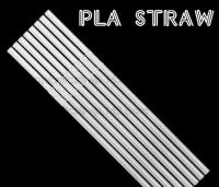 China Corn starch 100% biodegradable PLA drinking straw, PLA straw for cold drink plastic cup, 100% compostable flexible straw for sale