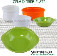 China Biodegradable Corn Starch PLA Dinner Plate 7 9 Inch Eco Friendly Disposable Food Container for Restaurant for sale