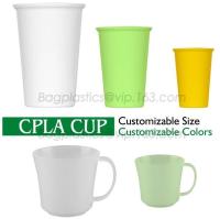 China CPLA Reusable Cup with Lid Injection Molded Biodegradable Hot Beverage Cup 12 oz for sale