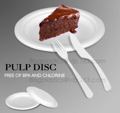 China Biodegradable Round Dinner Plate 7 9 Inch Eco Friendly Compostable Sugarcane Plates for sale