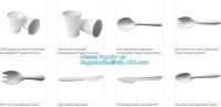 China Biodegradable Corn Starch Plates Bowls Cups Cutlery Set 7 9 Inch Eco Friendly Disposable Tableware for sale