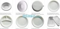 China Biodegradable Corn Starch Plates Bowls Cups Cutlery Set 7 9 Inch Eco Friendly Disposable Tableware for sale