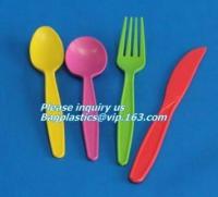 China 5.5 inch BPA FREE Spork Biodegradable Plastic PLA Fork Spoon Combination Corn Starch Compostable Disposable bagplastics for sale
