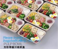 China Compostable Sugarcane Bagasse Clamshell Food Container 7 inch 9 inch with Lid Biodegradable Take Away Bowl for sale