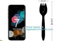 China Disposable Biodegradable CPLA Cutlery Set Fork Knife Spoon 100% Compostable Corn Starch Eco Friendly Tableware 145mm 158mm 190mm for sale