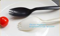 China Disposable Biodegradable CPLA Cutlery Set Fork Knife Spoon 100% Compostable Corn Starch Eco Friendly Tableware 145mm 158mm 190mm for sale